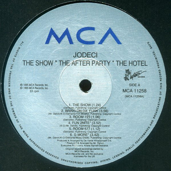 Jodeci : The Show • The After Party • The Hotel (2xLP, Album) | Rook ...