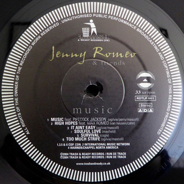 Jenny Romeo : Music (LP, Album) | Rook Records